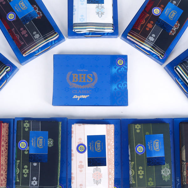 Grosir 10 Pcs Sarung BHS Classic Super Gold Motif C48 JGC - Sarung ...
