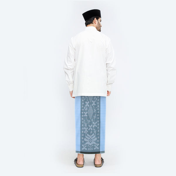 Sarung BHS Cosmo Silver Motif K26 PRB Biru - Sarung Indonesia