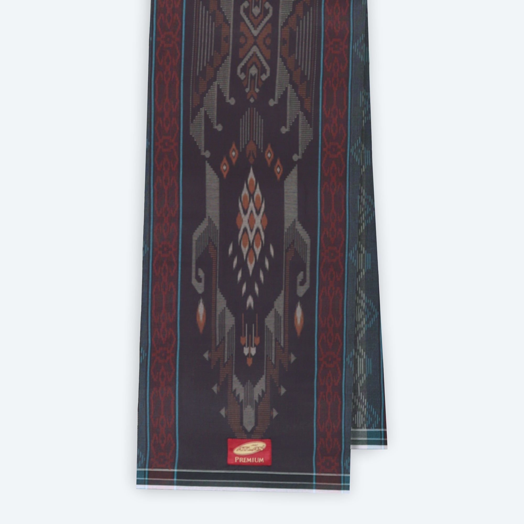Sarung ATLAS Premium 745 Dobby Kembang SJ Coklat 02 - Sarung Indonesia