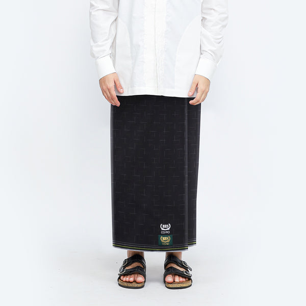 Sarung BHS Cosmo Gold Motif K26 PRB Hitam - Sarung Indonesia